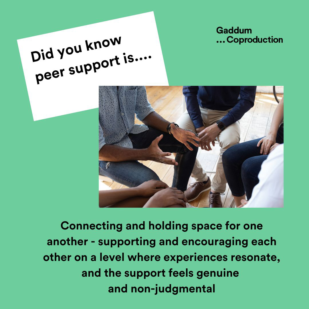 What is peer support? - Gaddum