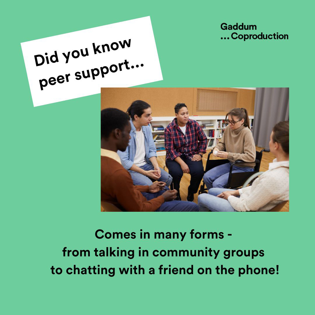 What is peer support? - Gaddum